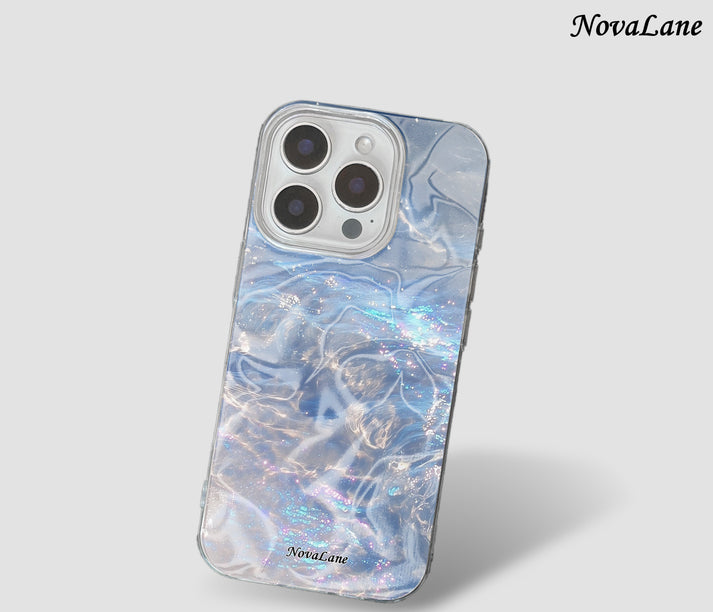 Blue Ocean Pearl Luxury ShineFlow Phone Case – Nova Lane Cases